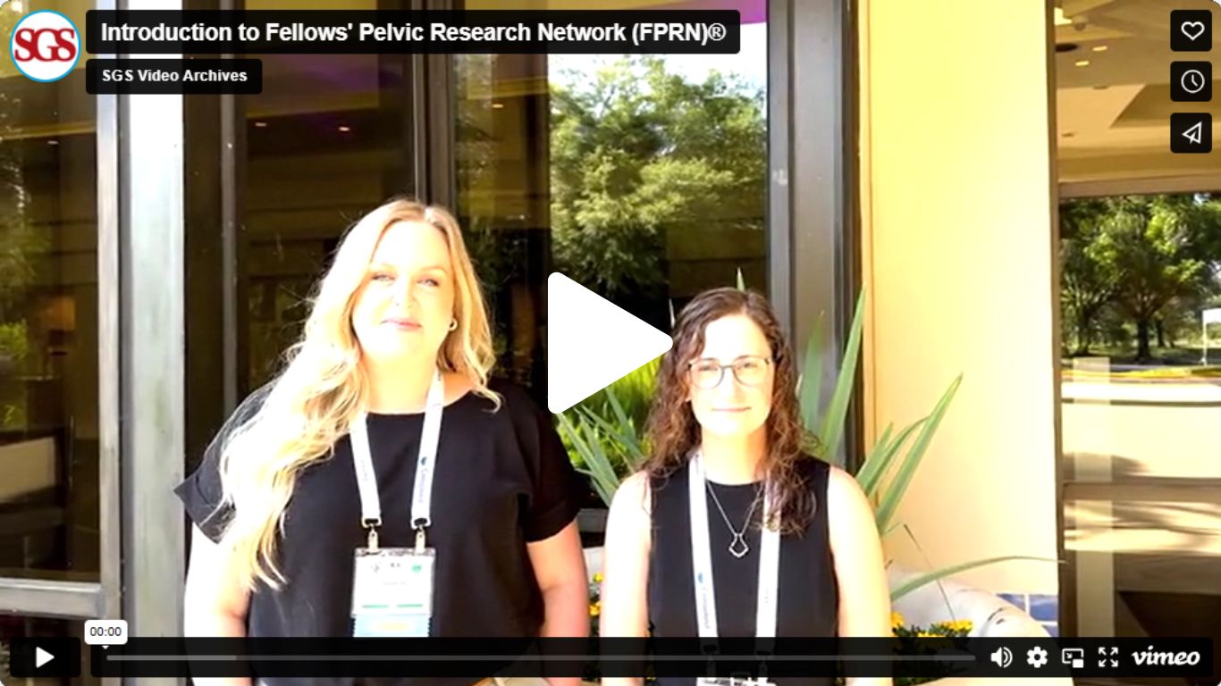 Fellows’ Pelvic Research Network (FPRN)